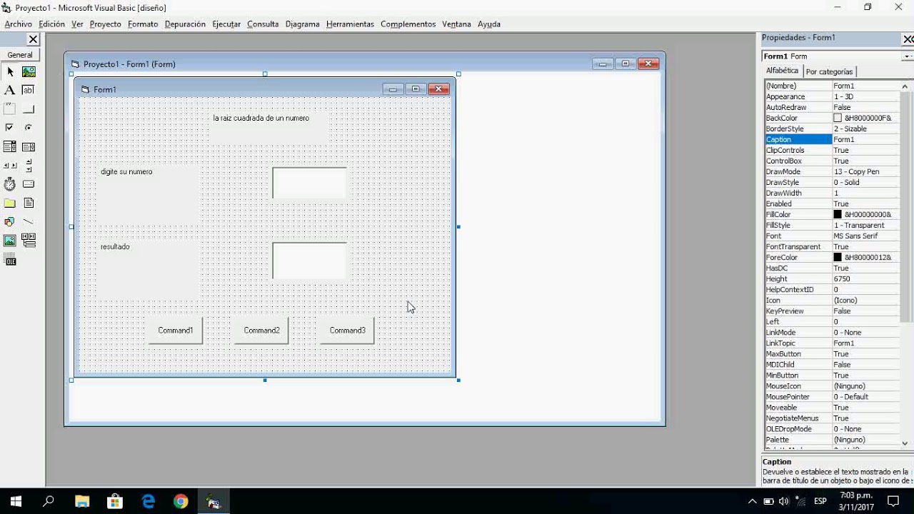 visual basic raiz de un numero - YouTube