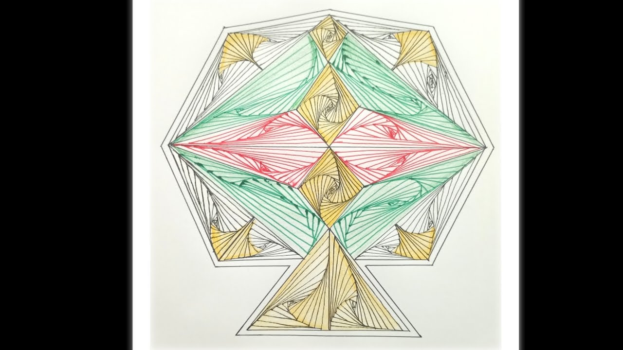 How to draw a Complex Zentangle Paradox / Zentangle Pattern for ...