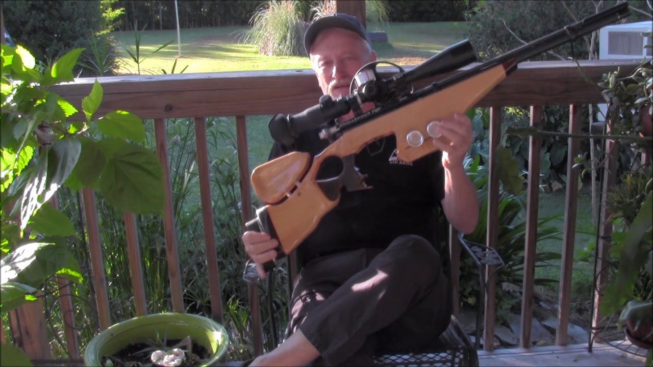 Crosman Challenger- How to make a custom field target stock! - YouTube