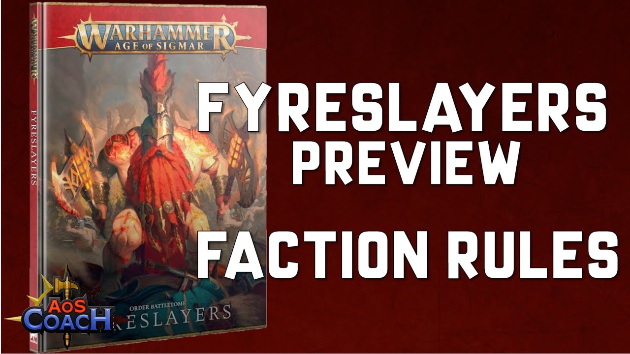 Faction Rules - Fyreslayers Battletome Preview | 3rd Edition Warhammer ...