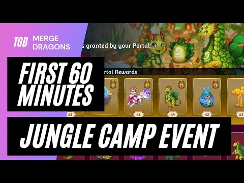 Merge Dragons Jungle Camp Event First 60 Minutes Aug 2024 - YouTube