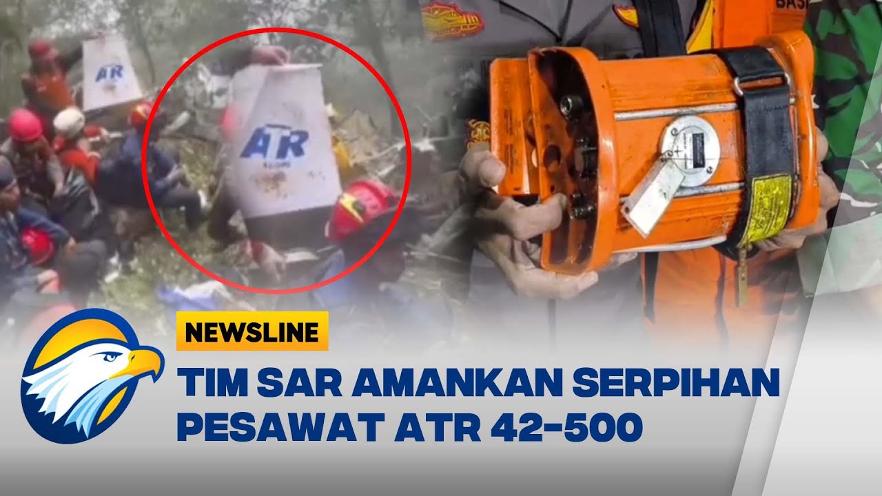 Tim SAR Berhasil Evakuasi Serpihan & ELT Pesawat 42-500 - [Newsline ...
