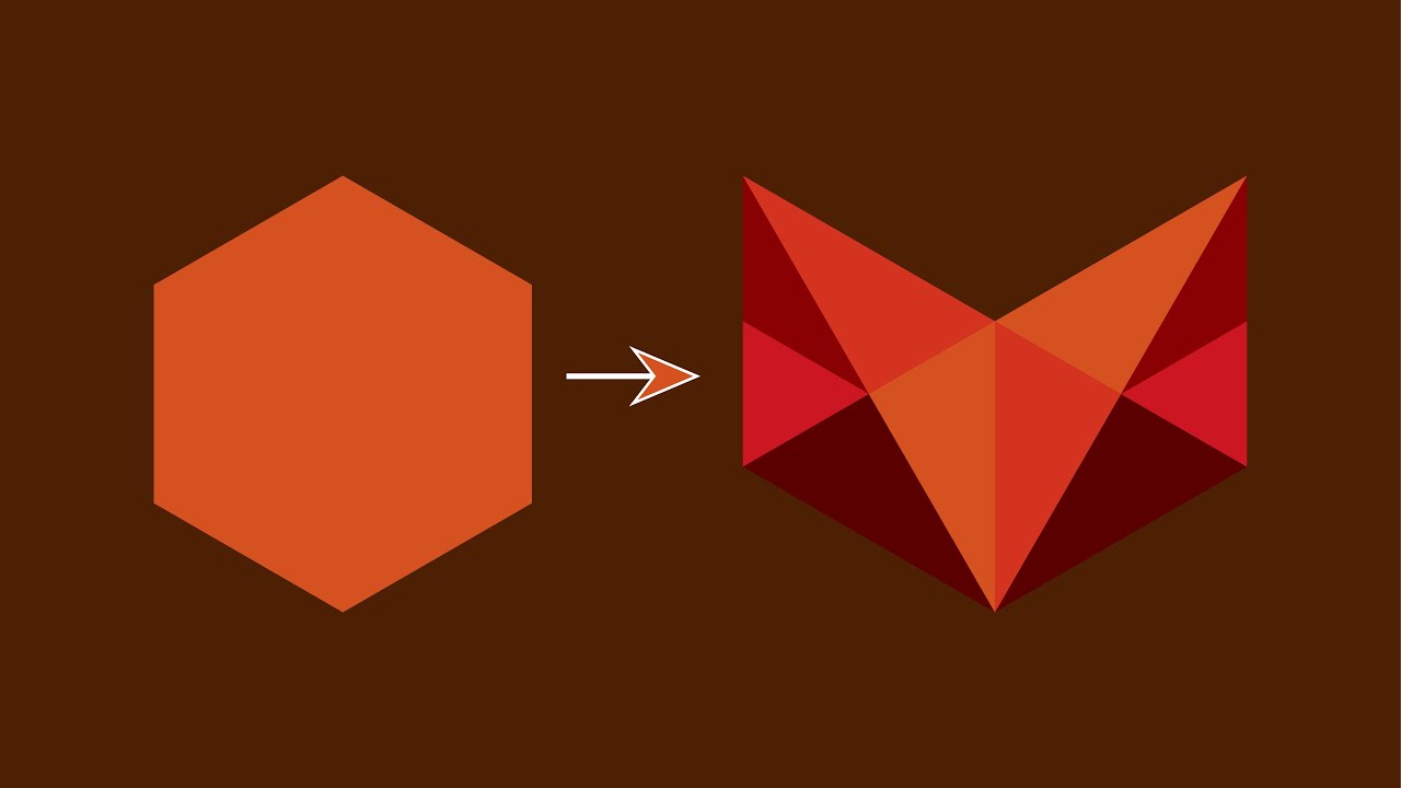 Abstract Polygon Logo design | Abstract design in illustrator - YouTube