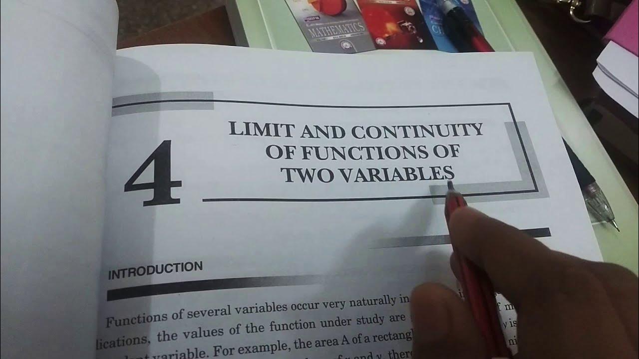 Lecture 1 of Limit and Continuity of Functions of Two Variables, Advanced Calculus - YouTube