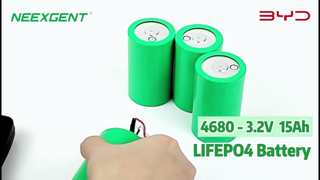 Neexgent FC4680P BYD 4680 Battery Lithium Ion LFP 3.2V 15000mAh Cylindrical LiFePO4 Cell for EV ...