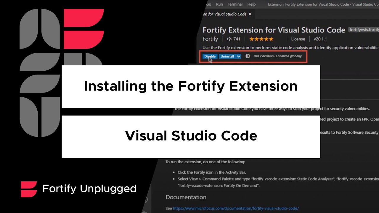 Installing the Fortify Extension on Visual Studio Code - YouTube