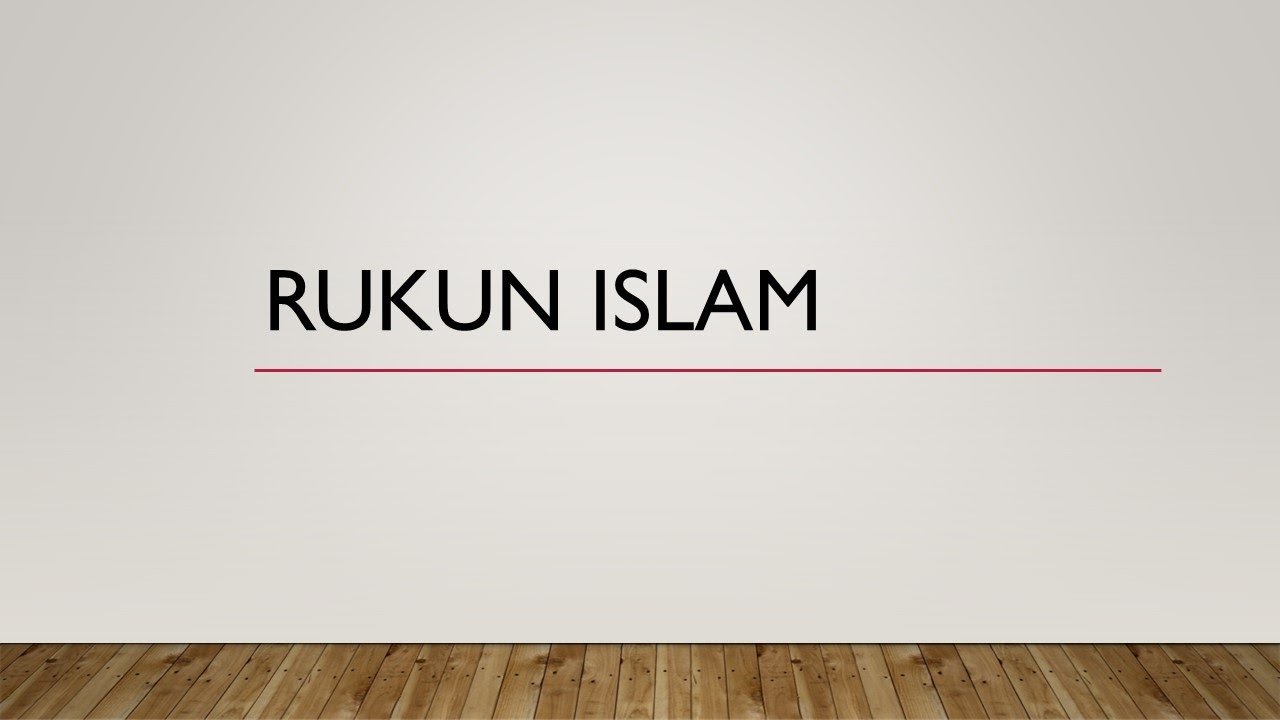 Materi dasar rukun islam untuk umum - YouTube