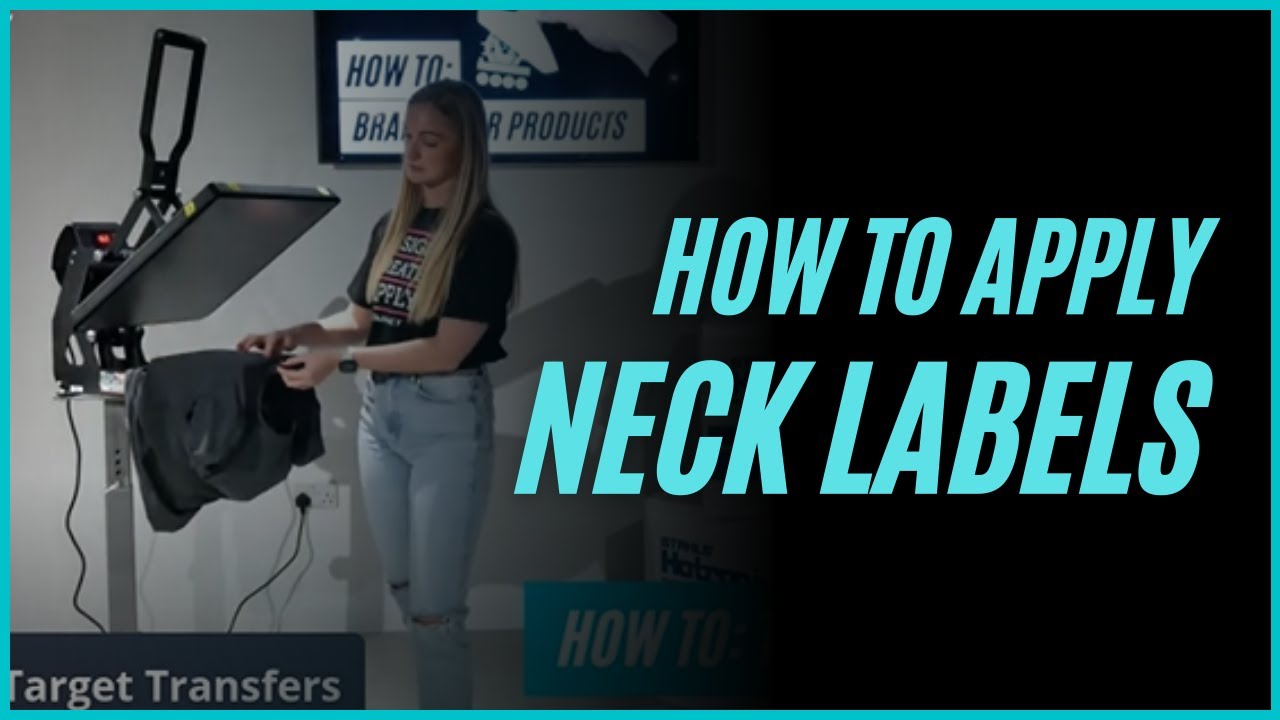 How To Apply Neck Label Heat Transfers | Target Transfers - YouTube