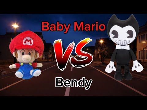 Baby Mario VS Bendy! | Super Boyfriend Plush Show - YouTube