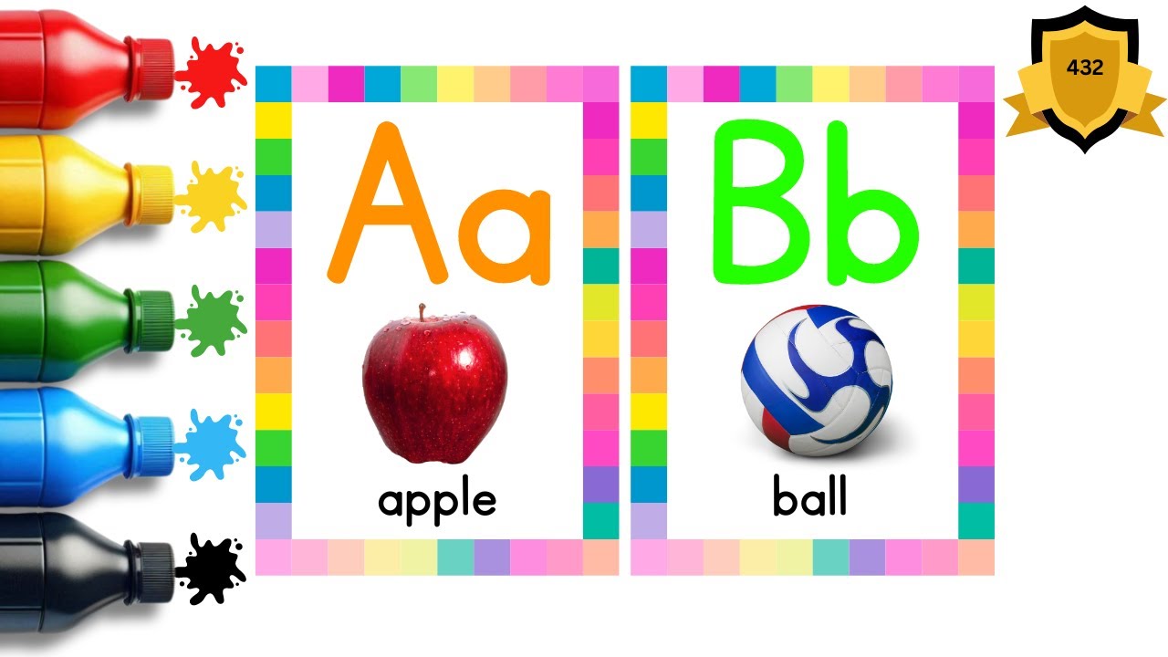 Fun ABCD Alphabet Learning - Upper and Lowercase Letters for Toddlers ...