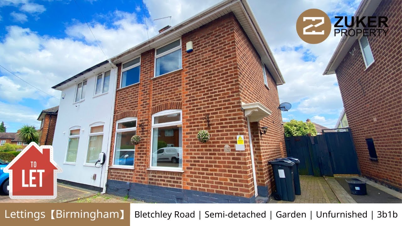 Lettings【Birmingham】Bletchley Road | Semi-detached | Unfurnished | 3b1b ...