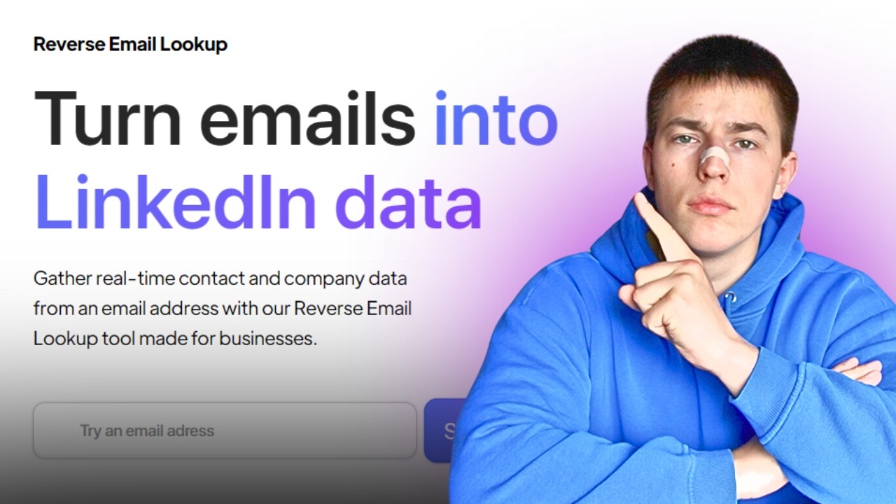 Find ANYONE'S LinkedIn Profile From Their Email in SECONDS! (Reverse Contact tutorial) - YouTube