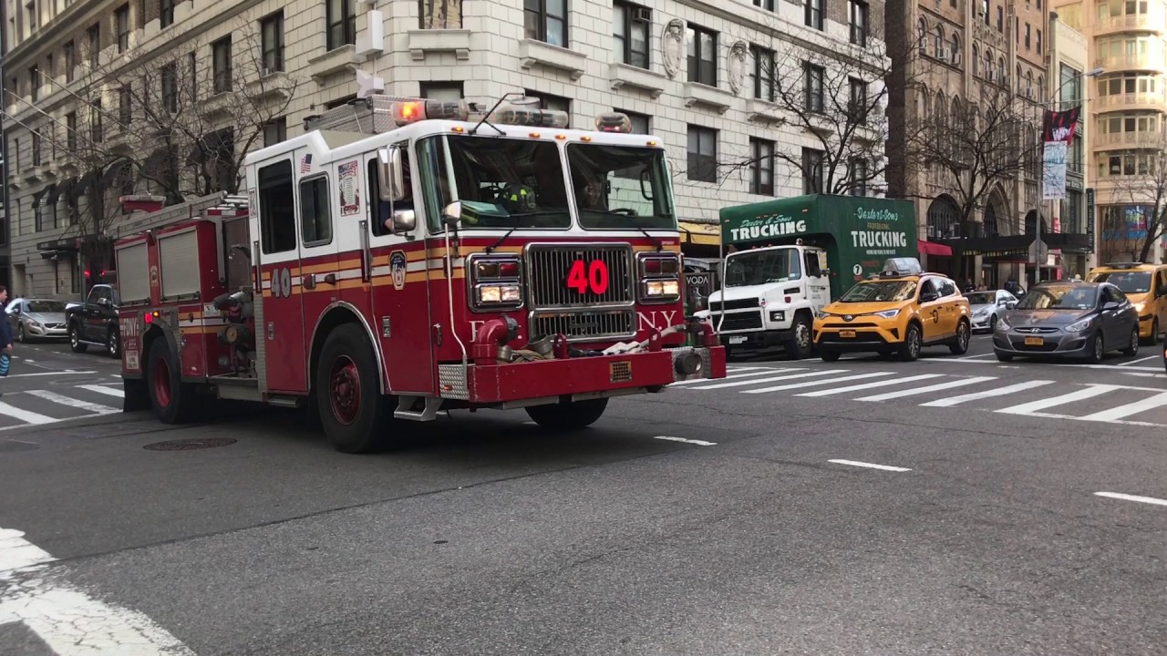 FDNY ENGINE 40 CAPTAIN & CHAUFFEUR SHOWING ME SOME LOVE WHILE ...
