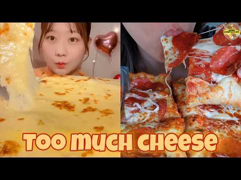 mukbangers devouring too much CHEESE 🧀 😋 ASMR MUKBANG compilation (eating sound)
