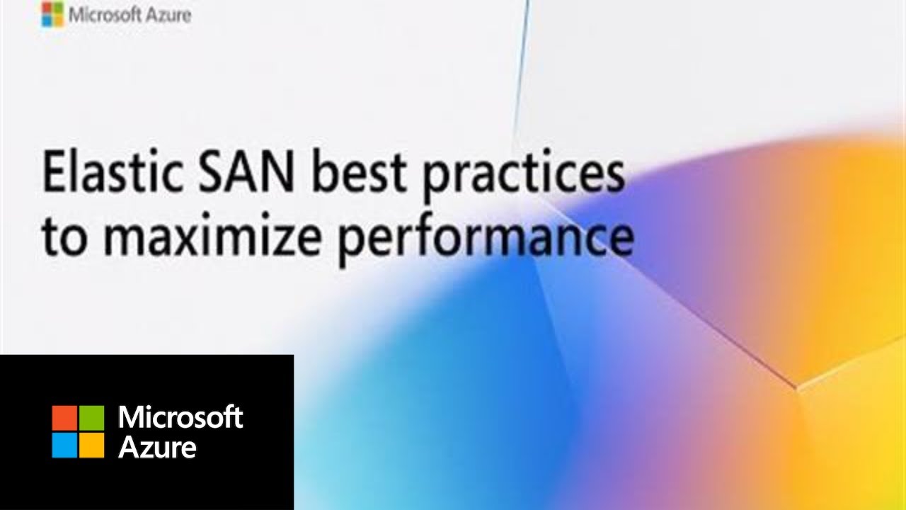 Elastic SAN best practices to maximize performance - YouTube