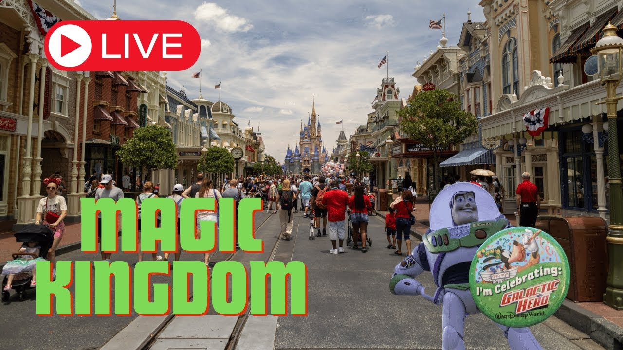 🔴 Live at Magic Kingdom: Galactic Hero, Rides & More! - YouTube