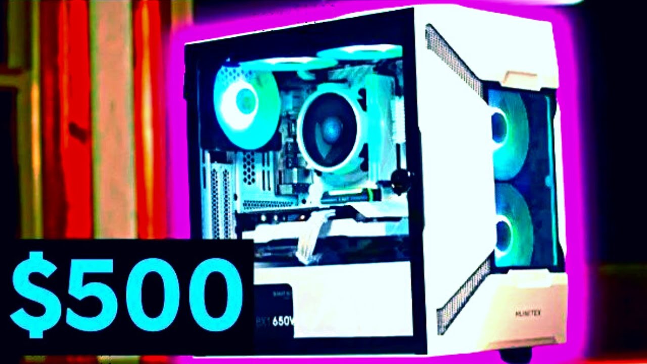Crazy White & RGB Gaming PC | $500 White Gaming PC - YouTube
