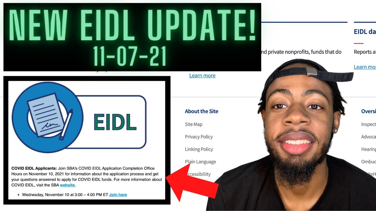 EIDL Grant Update & SBA Relief Programs Survey | House Passes Infrastructure Bill 💰 - YouTube