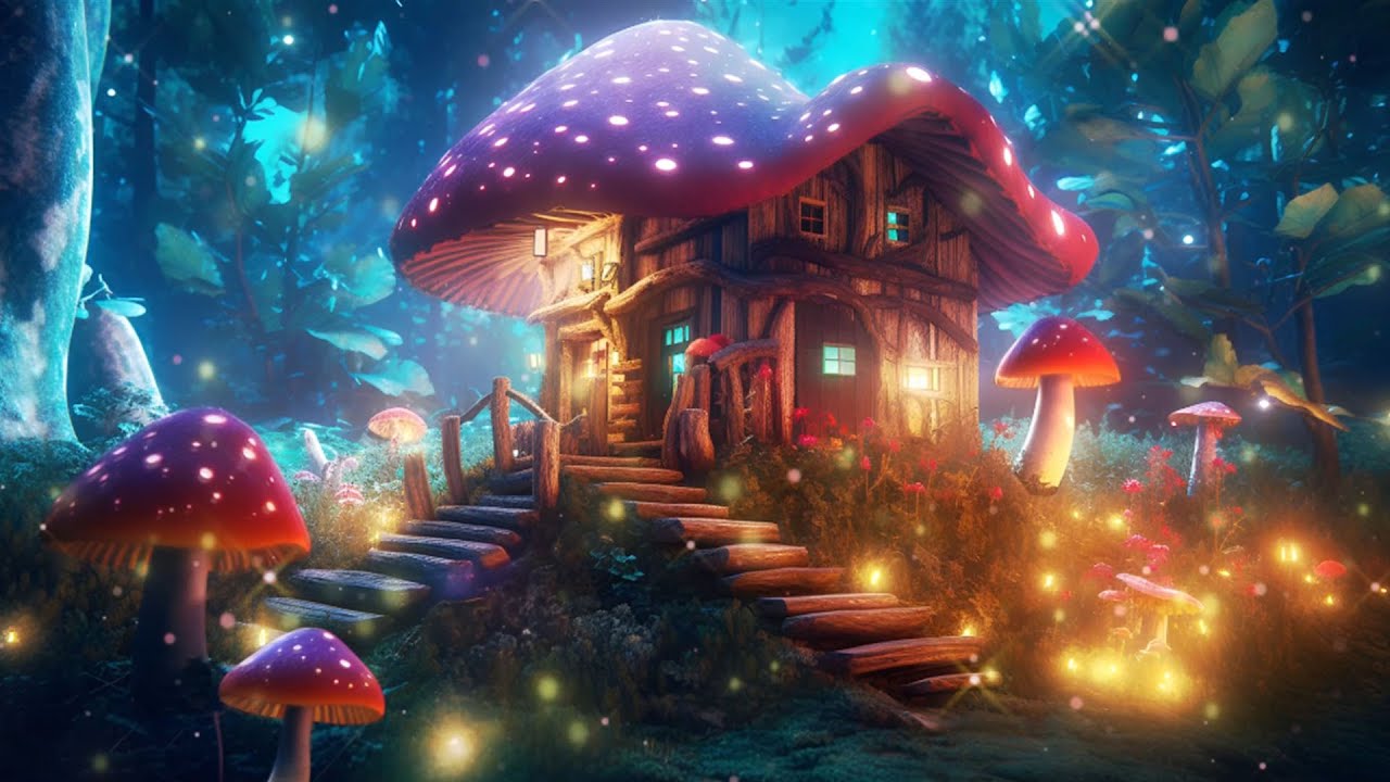 Magical Forest Music🍄Fantasy Enchanted Forest Ambience | Soft Fairy ...