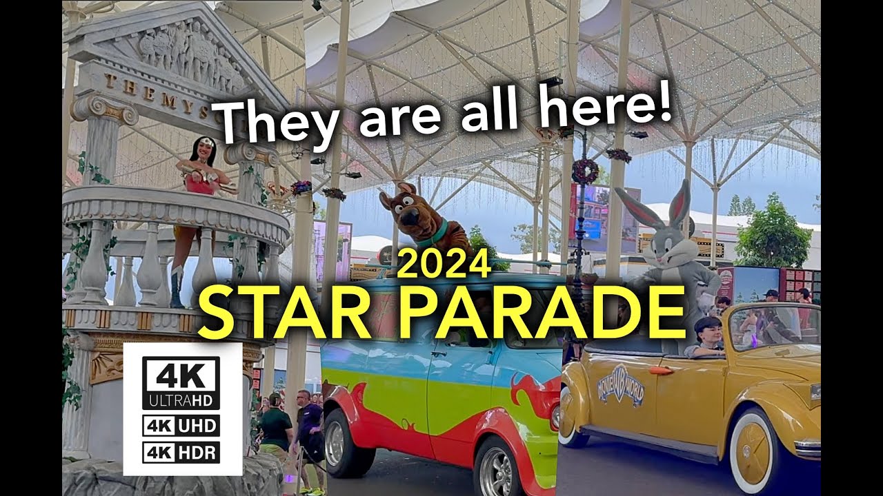4K Resolution - Warner Bros. Movie World Parade - November 2024 - YouTube