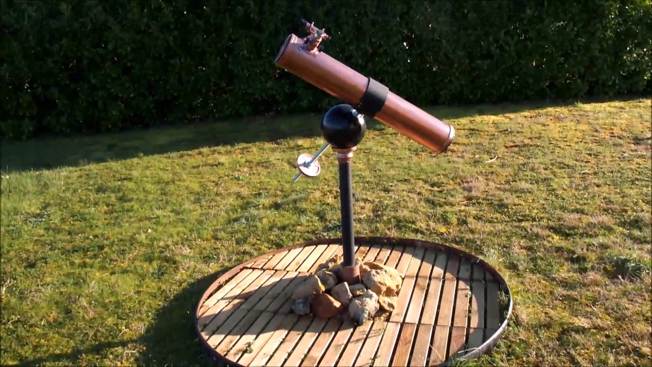 Home Made Steampunk Bowling Ball Telescope - YouTube