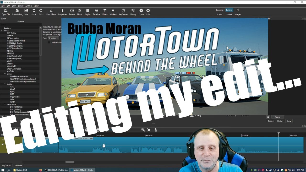 Editing my edit of MotorTown update 0.7.4 - Bubba Moran - YouTube