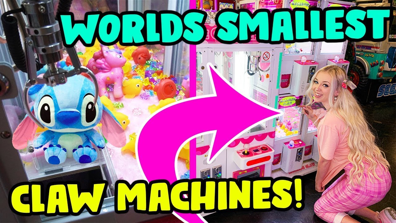 SMALLEST CLAW MACHINES EVER! Worlds Smallest TINY Arcade WINS! - YouTube
