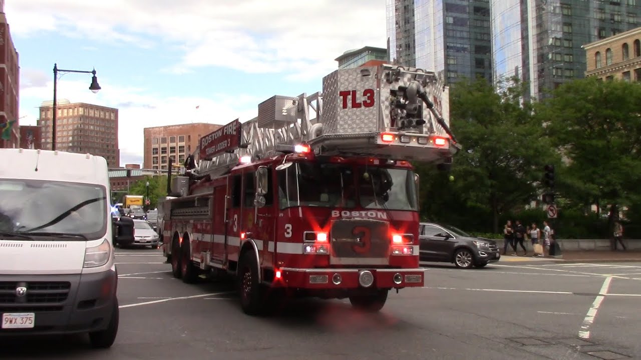 Boston Fire Engine 10, Tower Ladder 3, Boston EMS P1, & Massachusetts ...