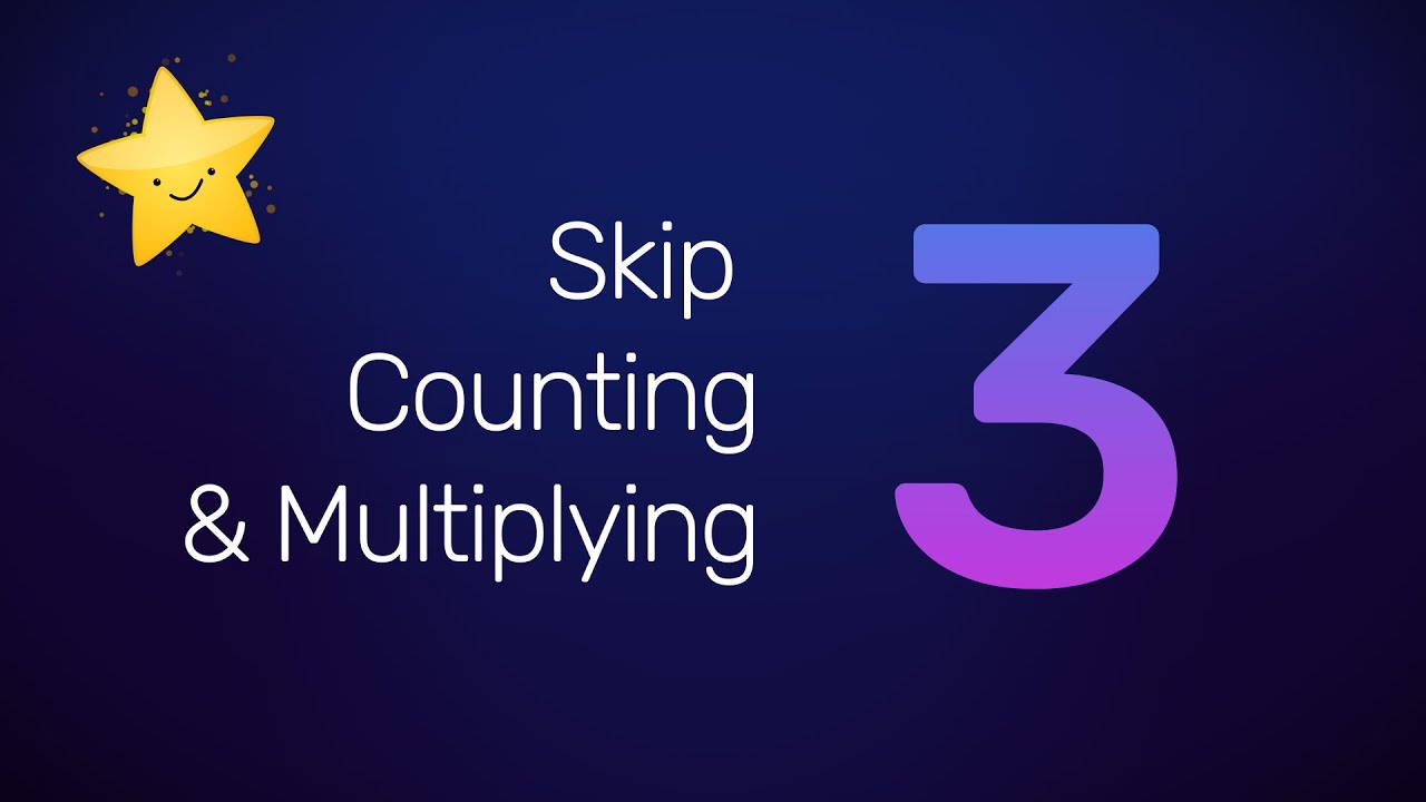 Skip Counting and Multiplying by 3s - YouTube