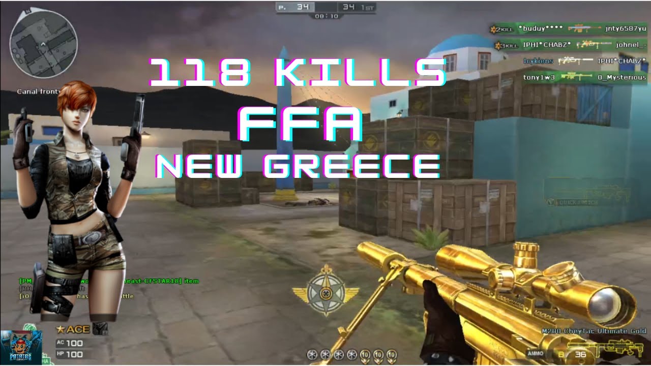118 KILLS! FFA NEW GREECE CHEYTAC GAMEPLAY(SNIPER ONLY) CROSSFIRE PHILIPPINES #CFPH SPOP-X - YouTube