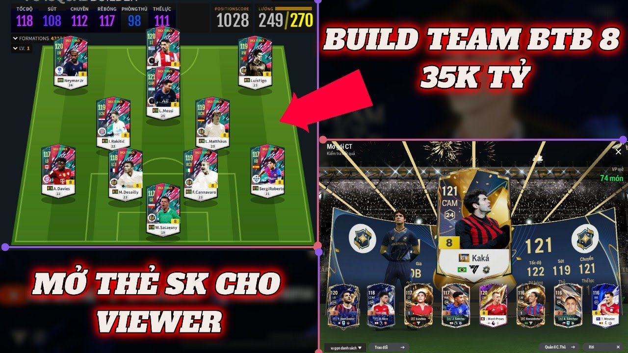 ĐẬP TEAM BARCA 40000 TỶ ĐỂ BUILD TEAM FULL BTB 8 35000 TỶ VÀ 300K CHO ...