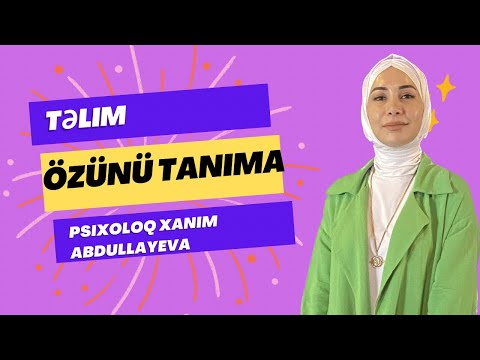 Özünü tanıma təlimi.📌 Özünü tanıma nədir və necə olmalıdır? #təlim #psixoloqxanımabdullayeva