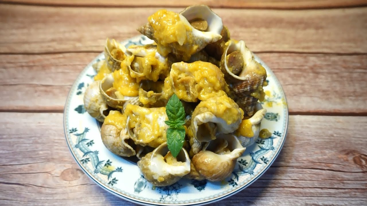 Cách làm Ốc Bulot Pháp Sốt Trứng Muối thơm ngon (Salted Egg Bulot Snail ...