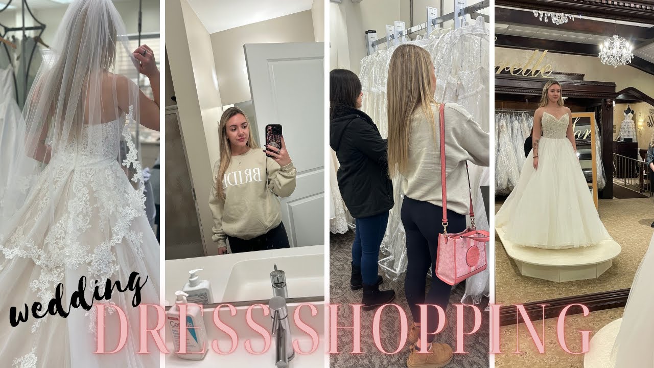 Wedding Dress Shopping || come pick out my dress with me - YouTube