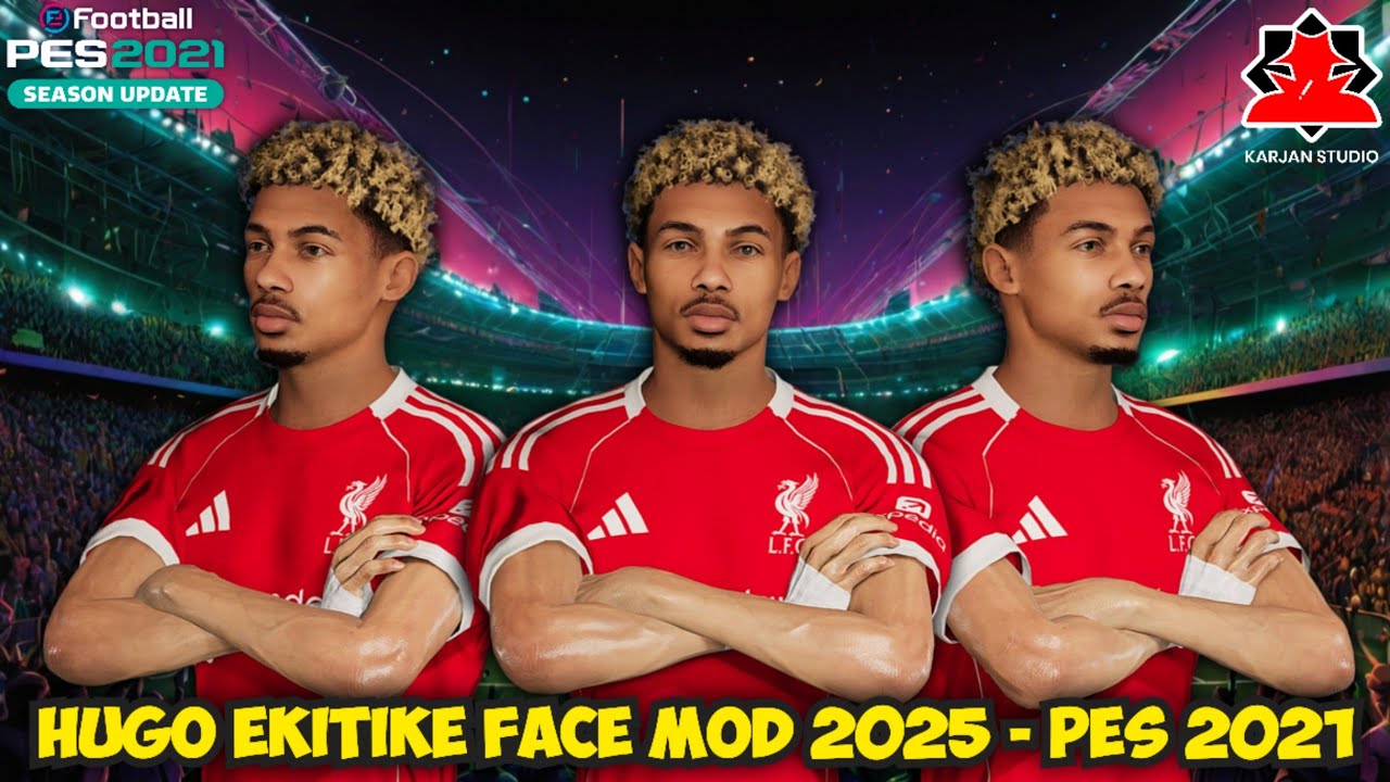 Hugo Ekitike New Face Mod 2025 - PES 21 & FL 25 + installation Sider ...