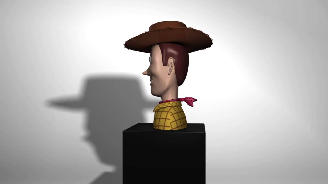 Toy Story's Woody Bust - 3D Model Maya Rotation - YouTube