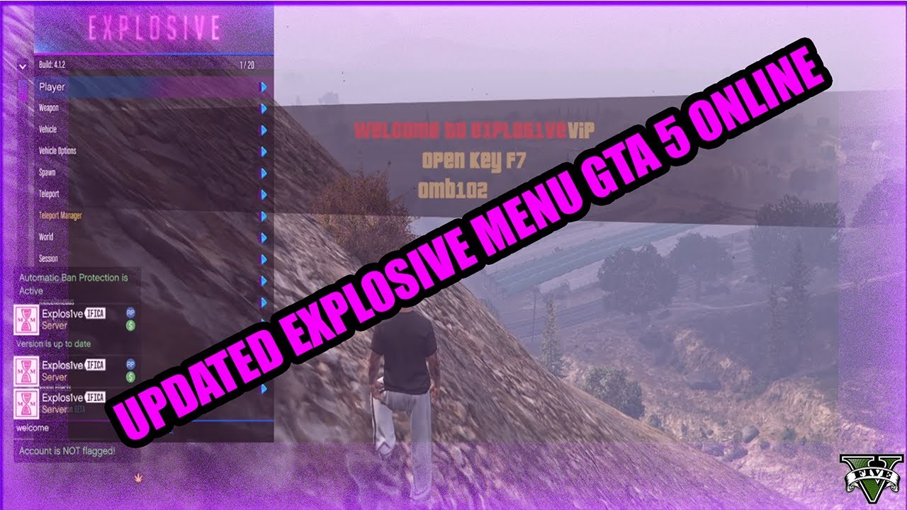 NEW UPDATED EXPLOSIVE GTA 5 ONLINE MOD MENU - YouTube