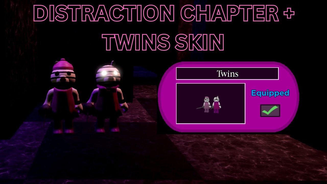 HOW TO ESCAPE BOOK 2 DISTRACTION & UNLOCK TWINS SKIN IN PIGGY - ROBLOX ...