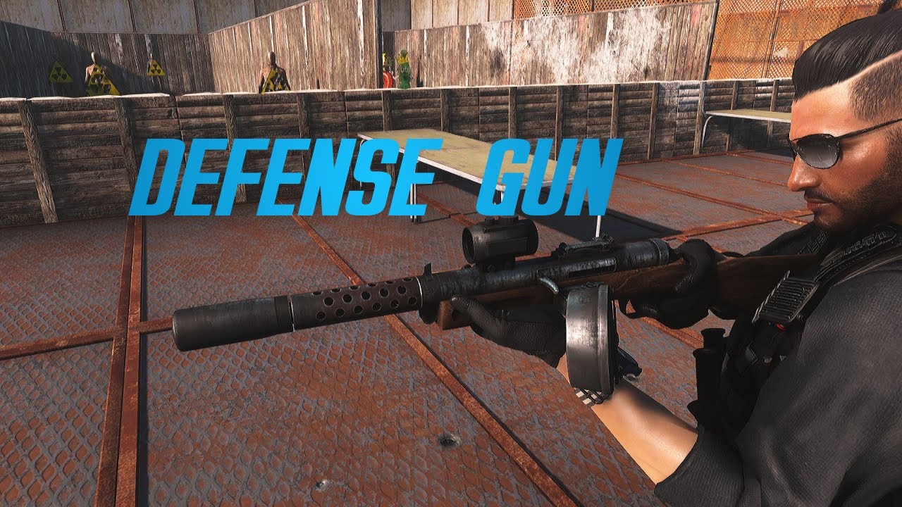 Fallout 4 Defense Gun Mod - YouTube
