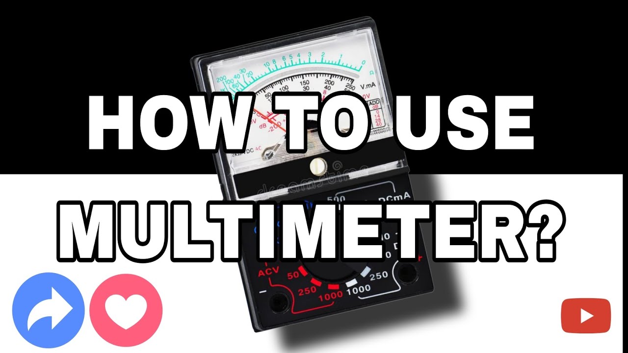 Steps for Measuring with an Analog Multimeter - YouTube