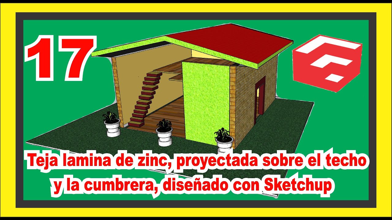 Teja lamina de zinc, proyectada sobre el techo y la cumbrera, diseñado ...
