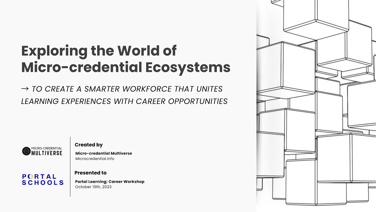 Exploring the World of Micro-credential Ecosystems: Presentation for ...