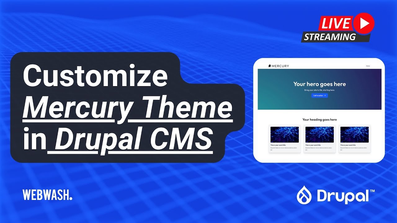 Customize Mercury Theme in Drupal CMS - YouTube