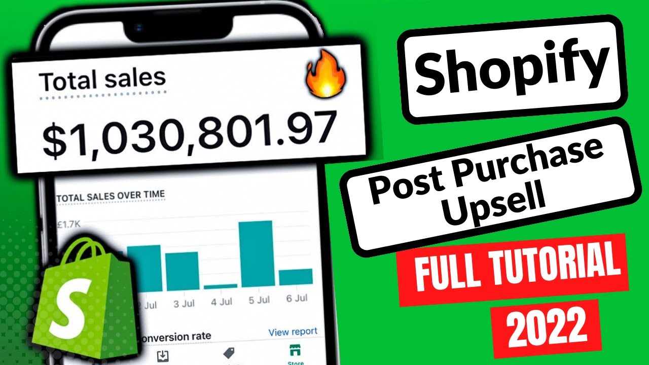 Shopify Post Purchase Upsell Tutorial 2022- Create Custom Upsells With ReConvert - YouTube