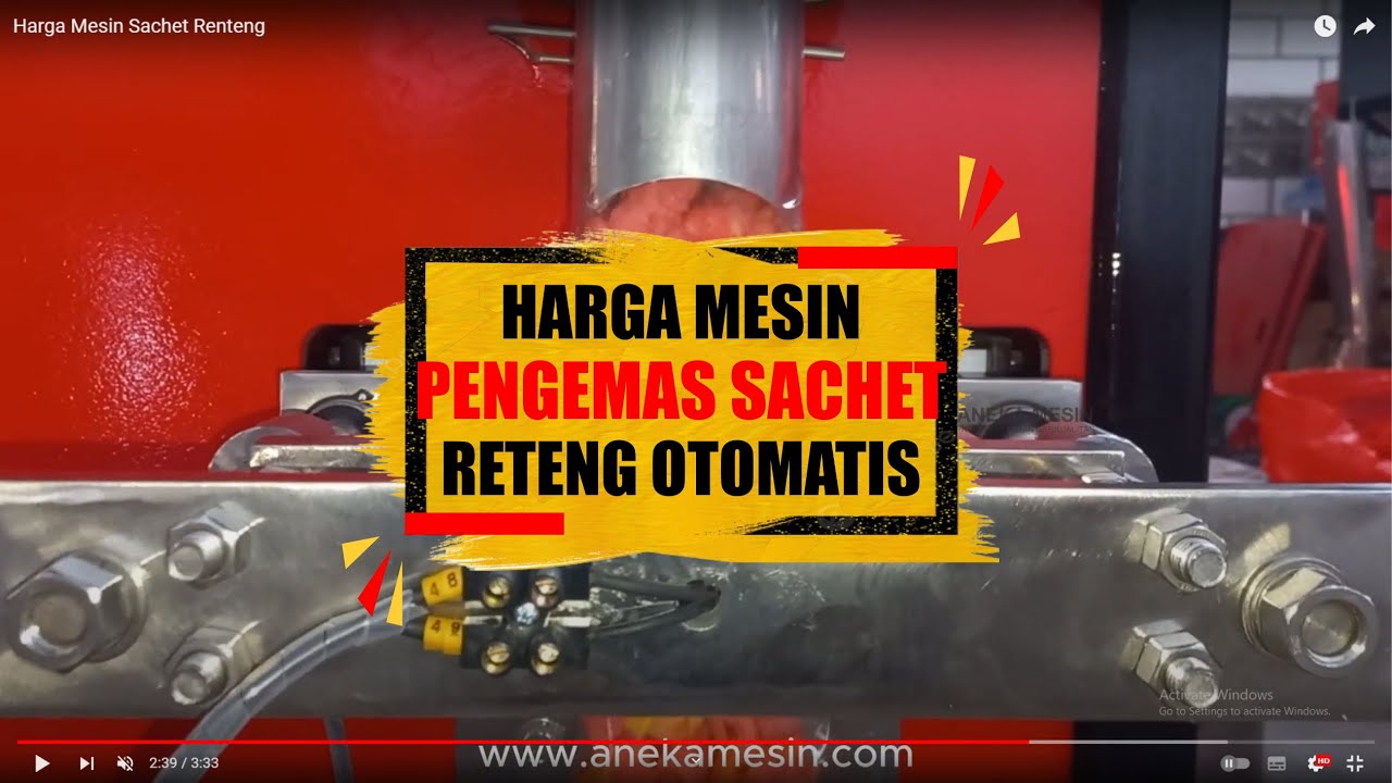 Harga Mesin Sachet Renteng - YouTube