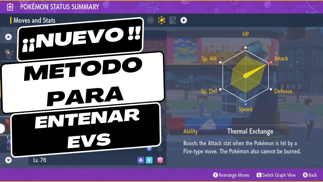 MEJOR método para entrenar EVS (MOCHIS) POKEMON ESCARLATA & PURPURA ...