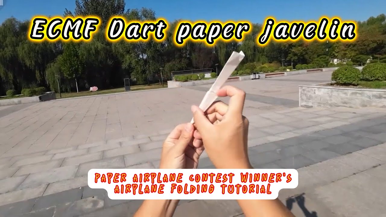 Champion of the 2023 paper airplane competition!ECMF Dart paper javelin ...