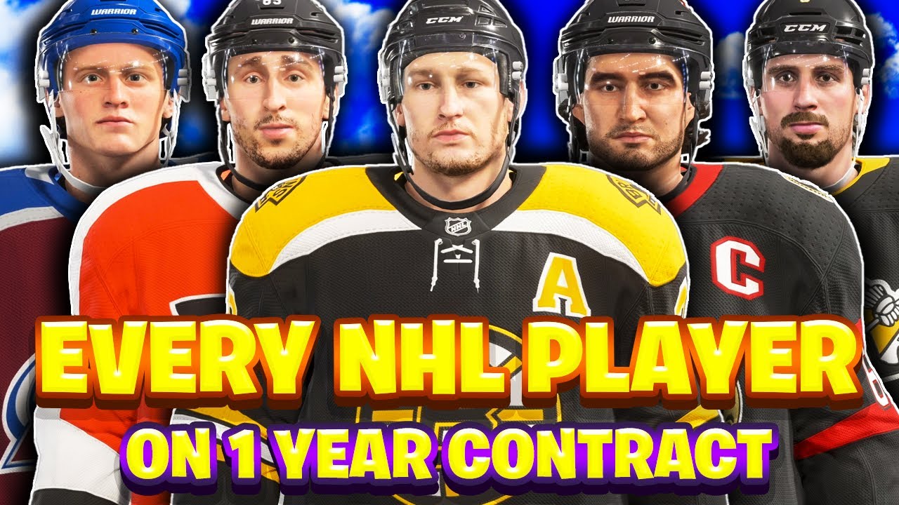 I Put Every NHL Player On A 1 YEAR CONTRACT - YouTube