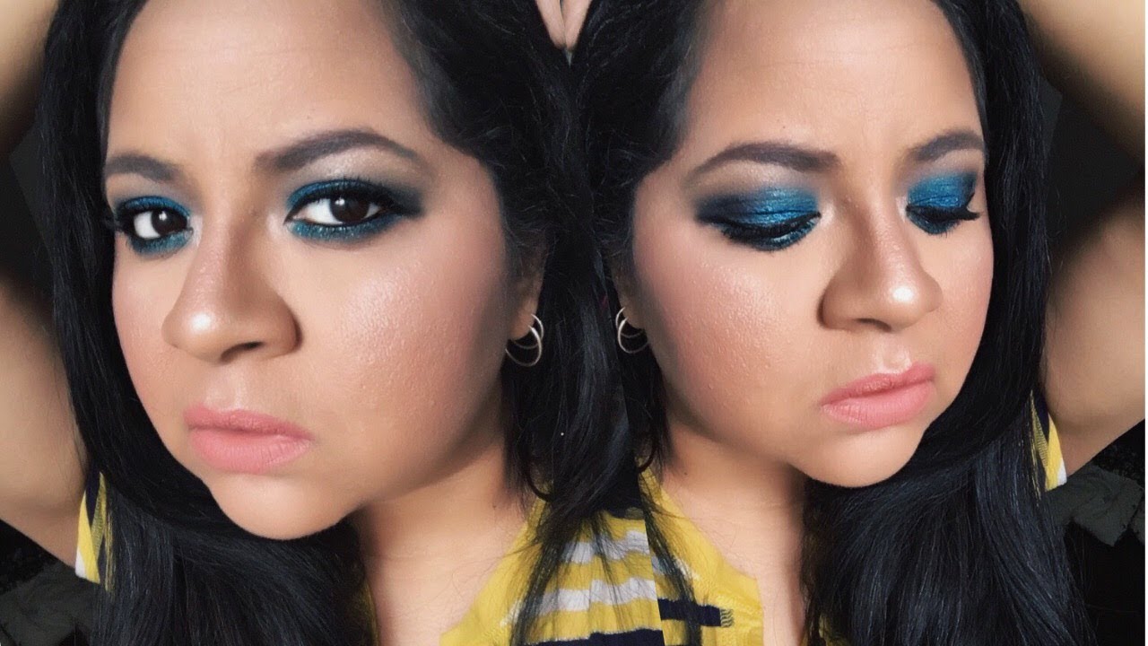 Blue Makeup Tutorial - YouTube