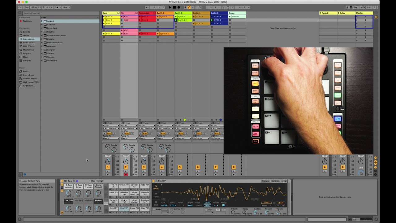 PreSonus ATOM and Ableton Live: User Mode - YouTube